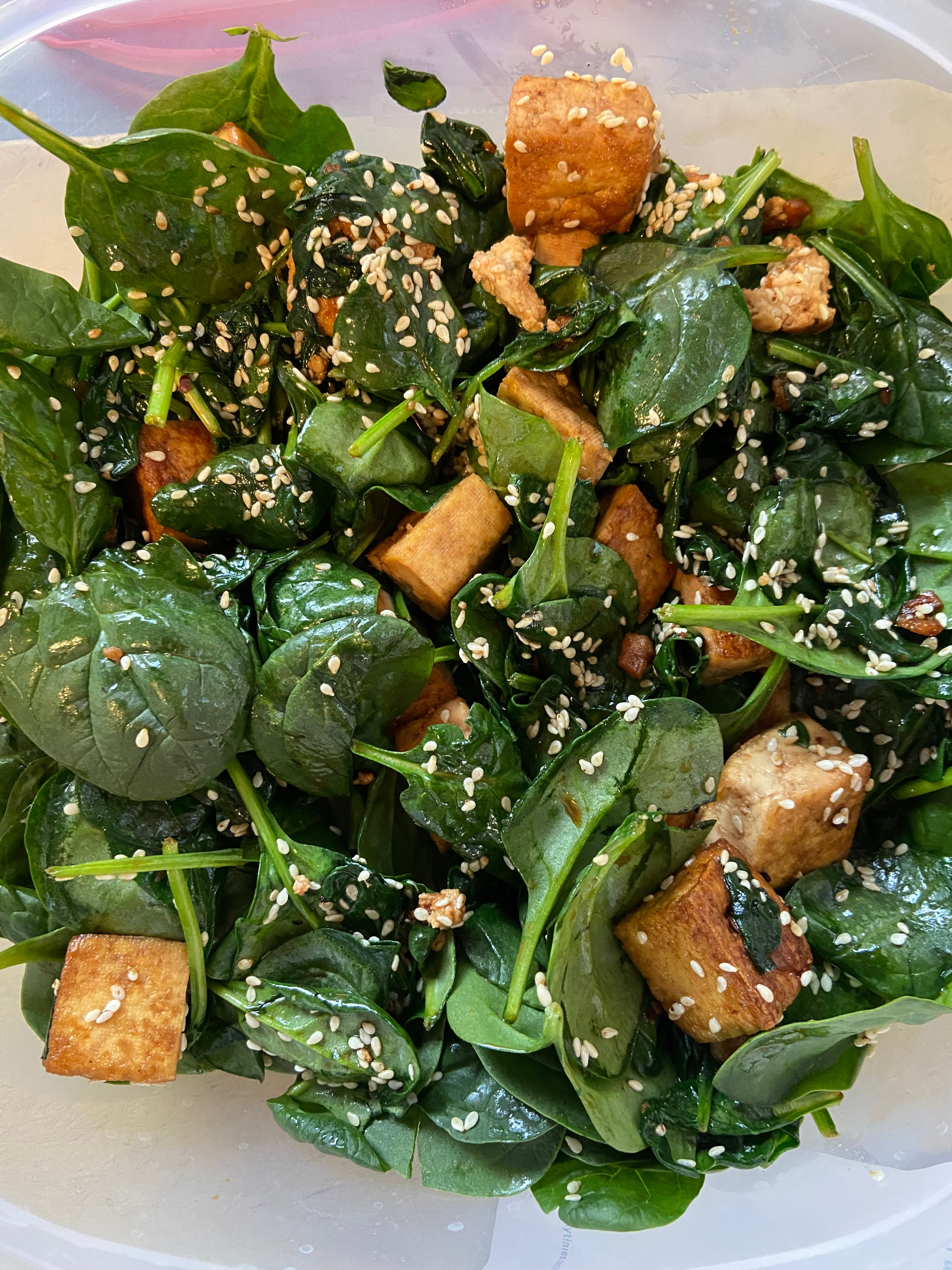 NEW!! Crispy Tofu and Spinach Stir Fry w Braised Fennel | The Wellness ...